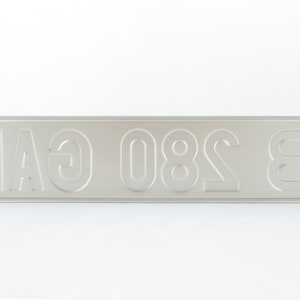 Romania RO Euro European License Plate Custom Number Plate Embossed ...