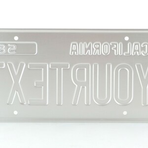 CA California 56 US USA License Plate Custom Number Plate Embossed ...