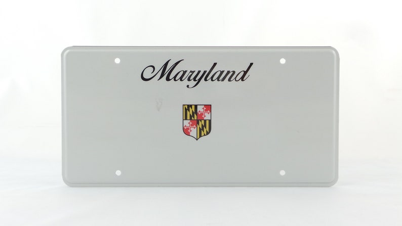 Maryland State US USA License Plate Custom Number Plate Embossed ...