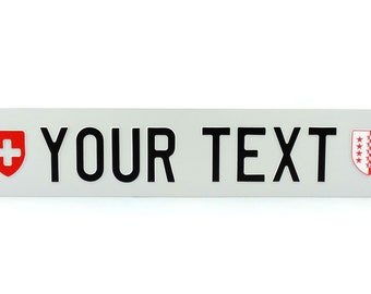 Neuchâtel Swiss Switzerland Original Euro European License Plate Custom ...