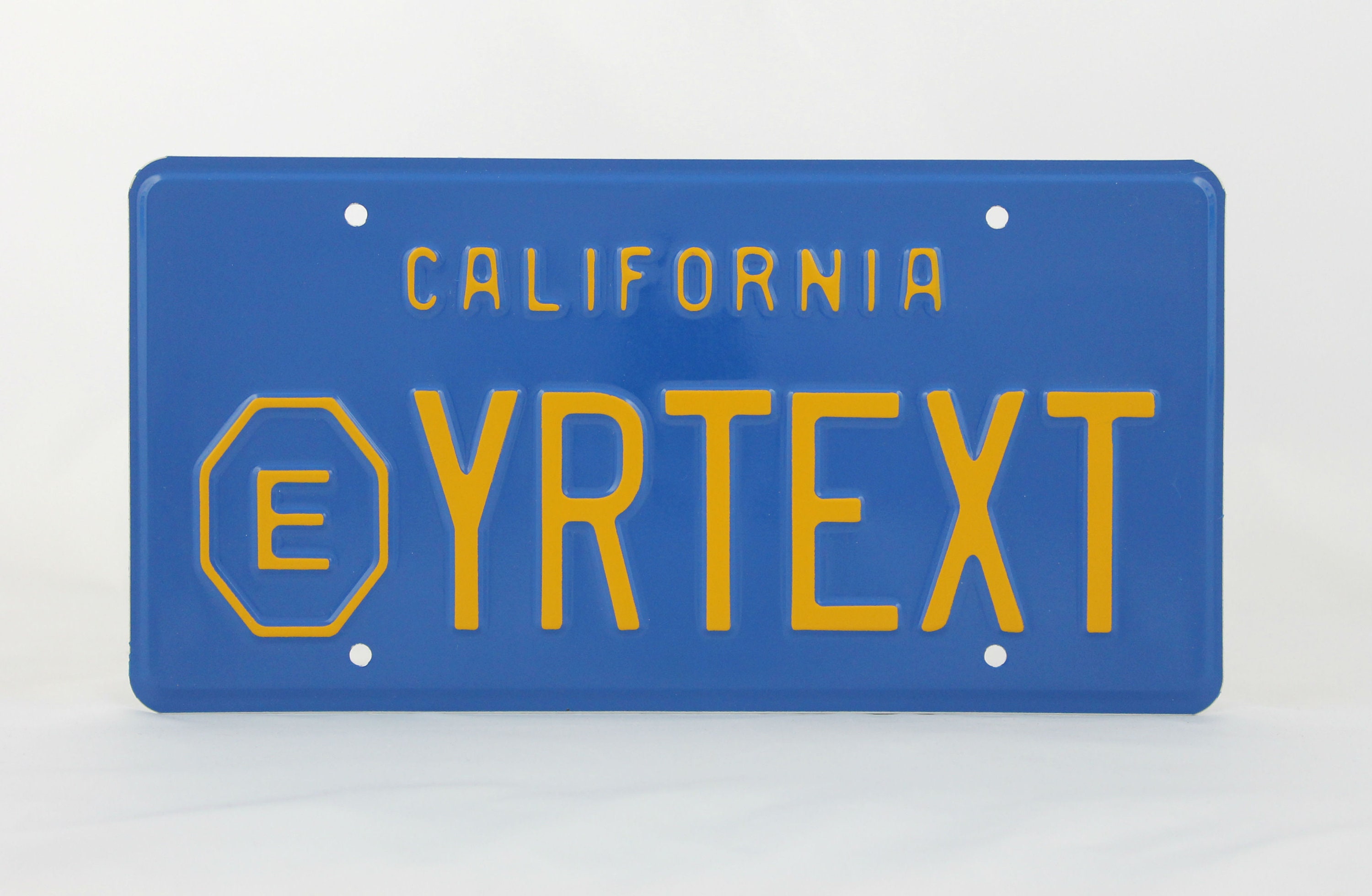 CA California Exempt Octagon US USA License Plate Custom Number Plate ...