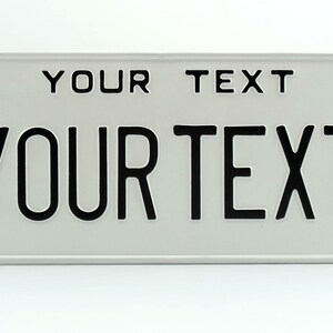 US USA License Plate Customizable Number Plate Embossed Custom ...