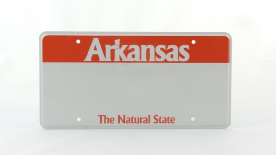 Arkansas State US USA License Plate Custom Number Plate - Etsy