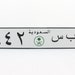 Kingdom of Saudi Arabia KSA Arab Arabic Euro European License Plate ...