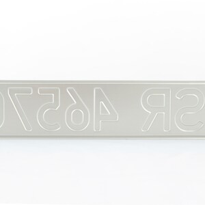 Poland PL Euro European License Plate Custom Number Plate Embossed ...