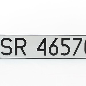 Poland PL Euro European License Plate Custom Number Plate Embossed ...