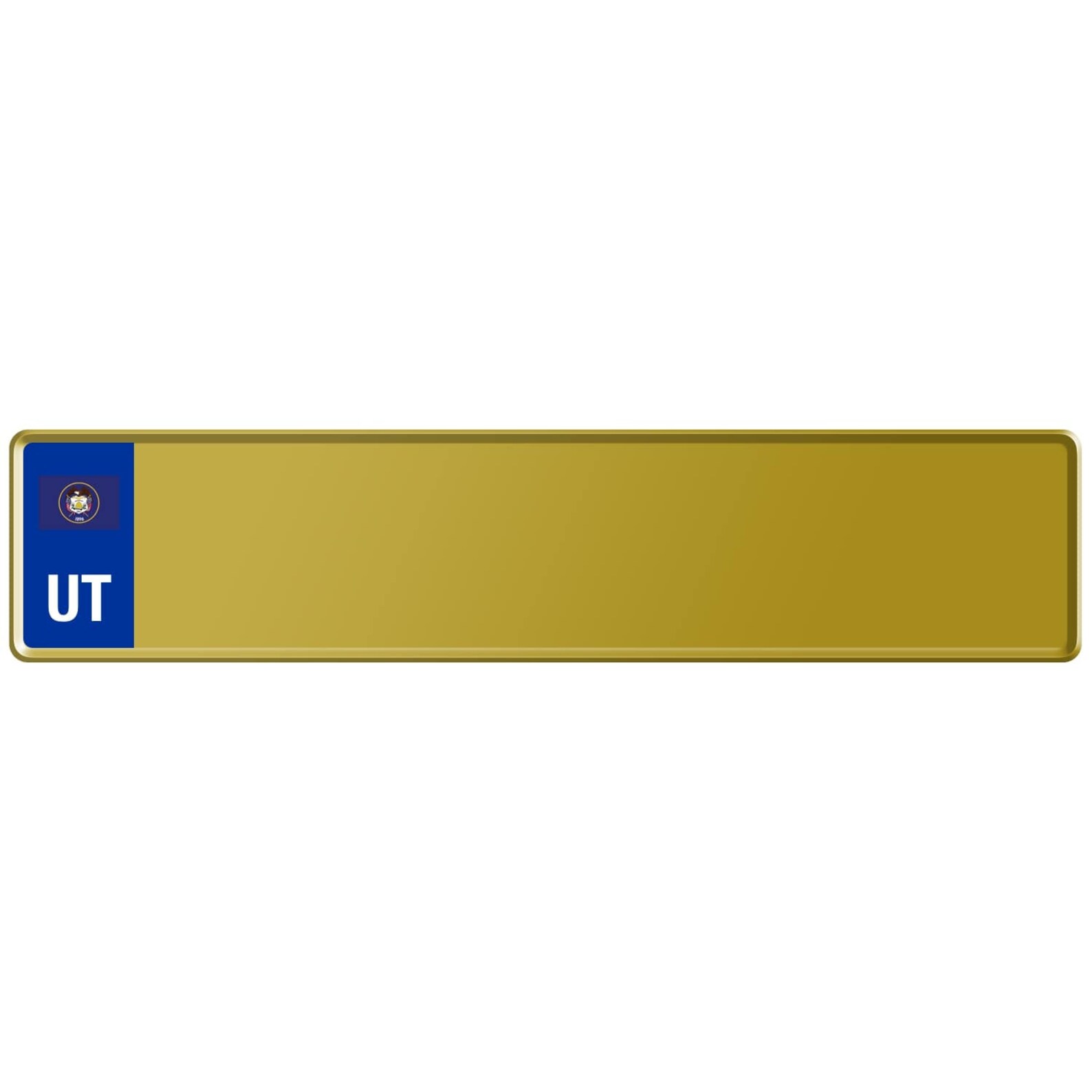 Utah UT Euro European License Plate Custom Number Plate - Etsy