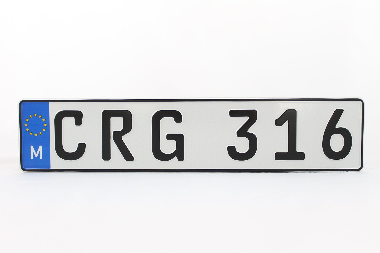 Malta M Euro European License Plate Custom Number Plate | Etsy