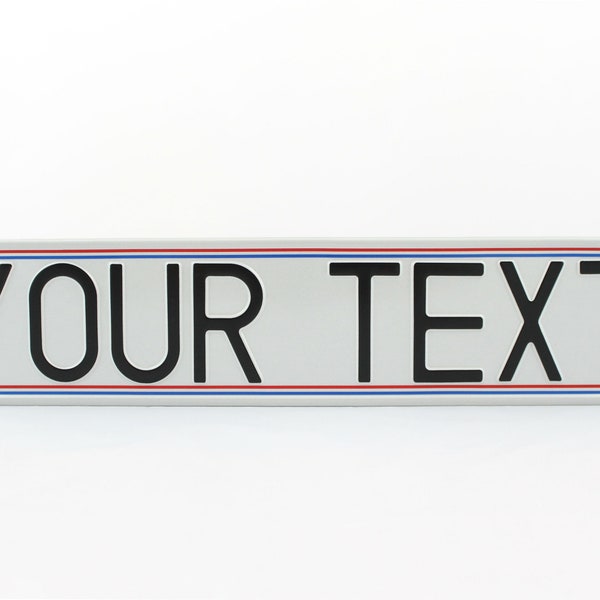 European Custom License Plate - Etsy