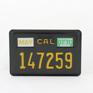 CA California Motor Motorcycle License Plate Custom Number Plate ...