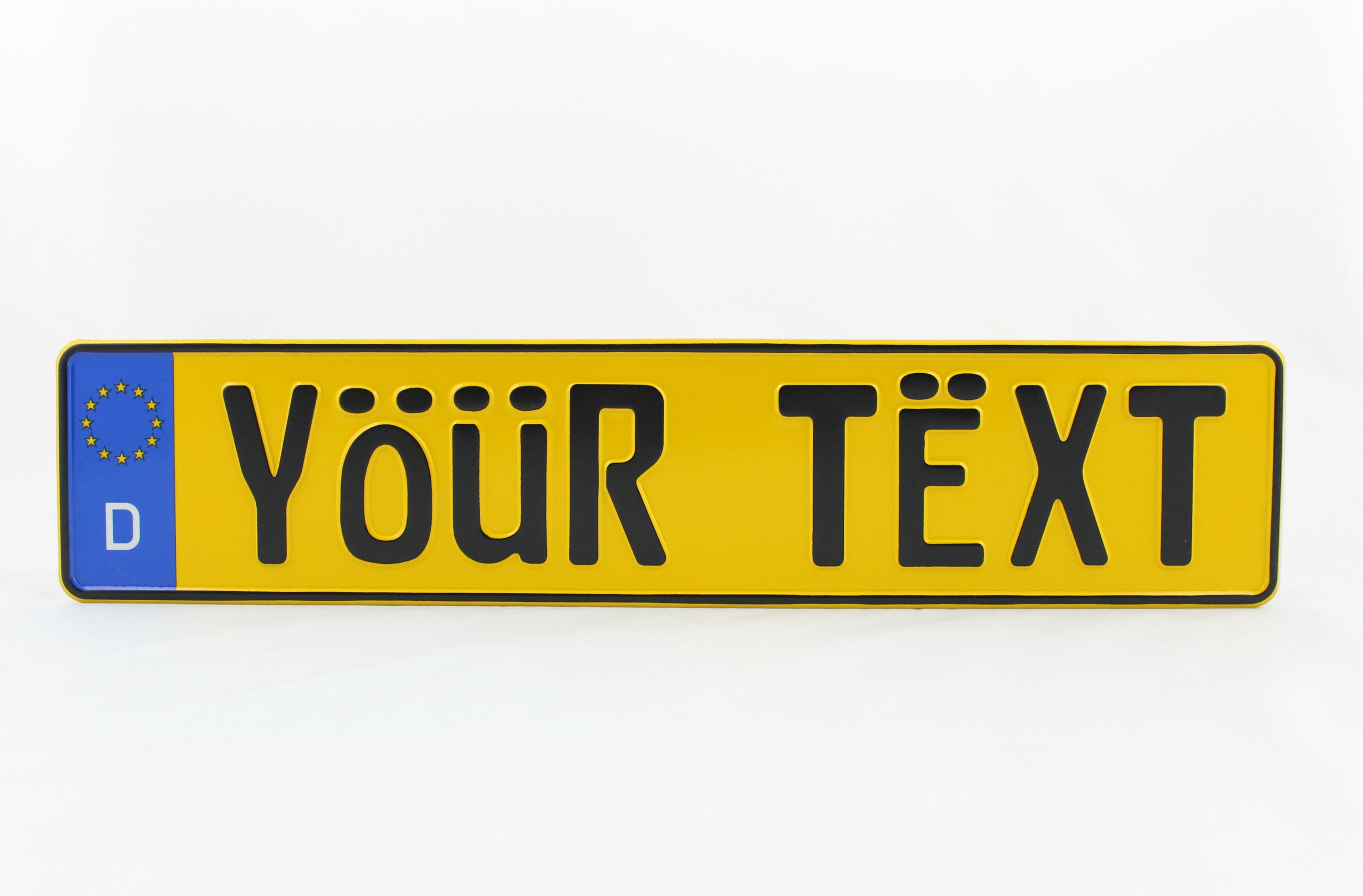 German Germany Euro European License Plate Custom Number Plate | Etsy