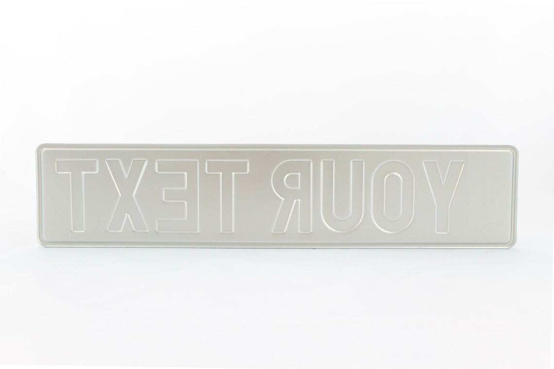 Czech Republic CZ Euro European License Plate Custom Number - Etsy