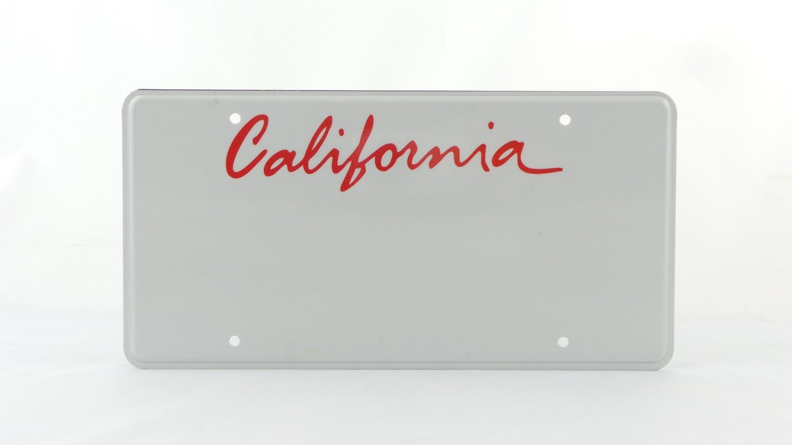 California State US USA License Plate Custom Number Plate - Etsy