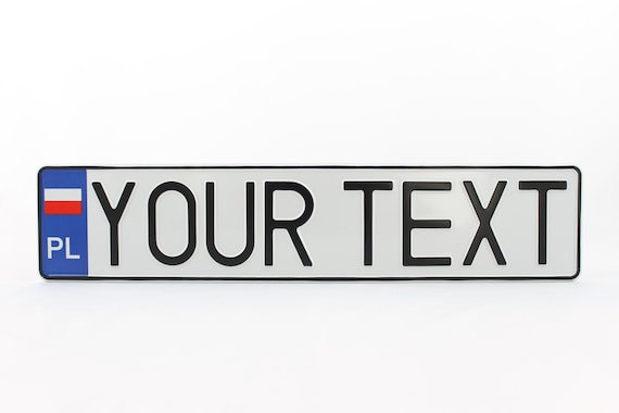 European License Plate Font