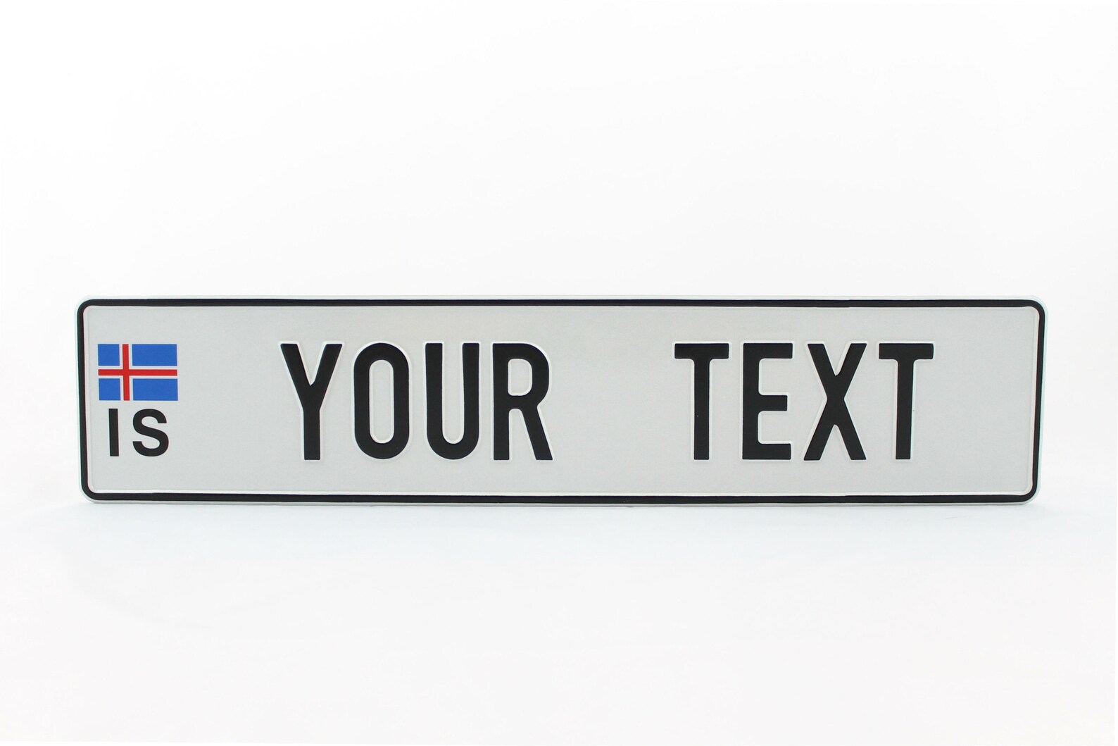 Iceland IS Euro European License Plate Custom Number Plate | Etsy