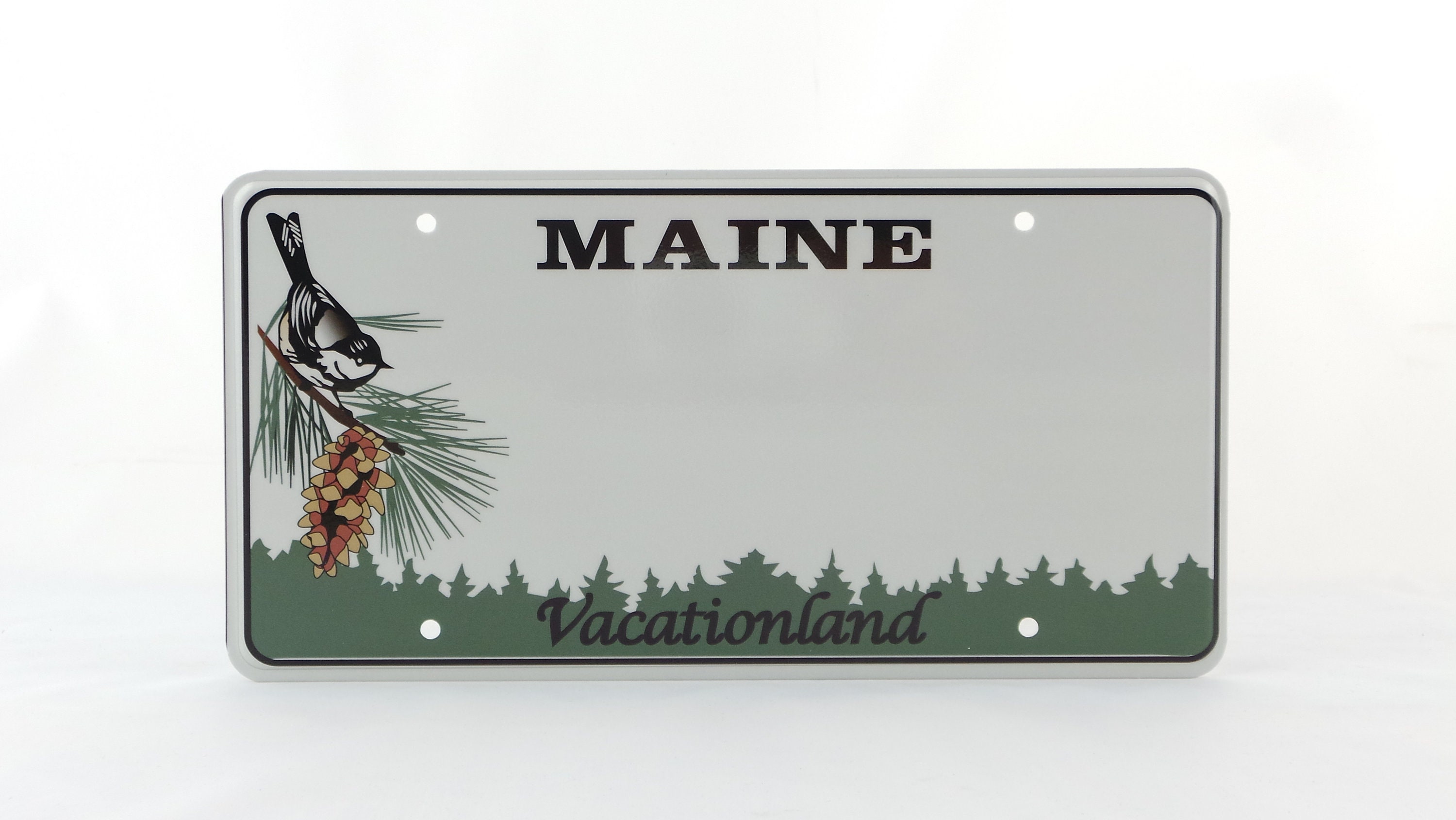 Maine State US USA License Plate Custom Number Plate Embossed ...