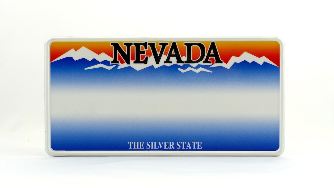 Nevada State US USA License Plate Custom Number Plate Embossed ...