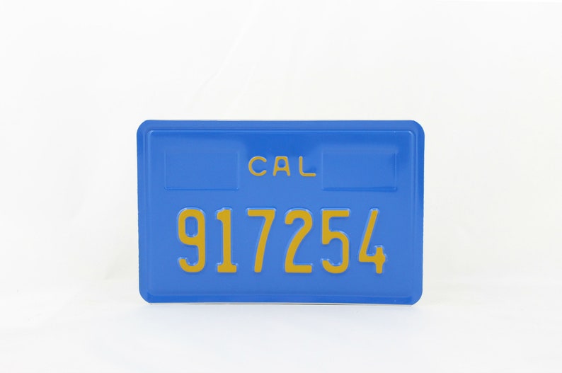 CA California Motor Motorcycle License Plate Custom Number Plate ...