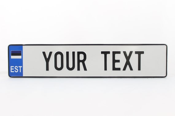 Estonie Euro EST européen plaque dimmatriculation | Etsy