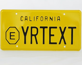 CA California Exempt Octagon US USA License Plate Custom - Etsy