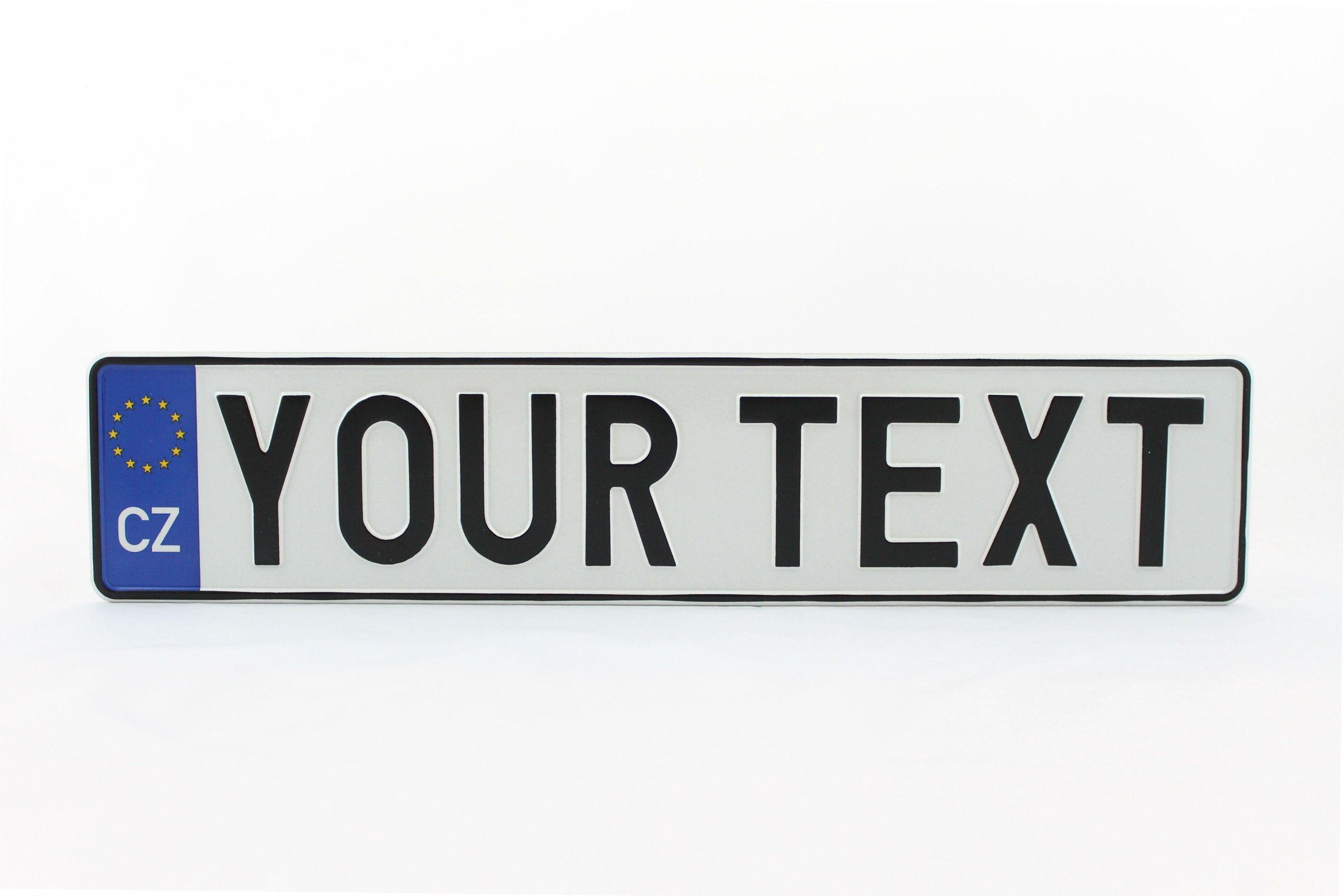 Czech Republic CZ Euro European License Plate Custom Number Plate ...