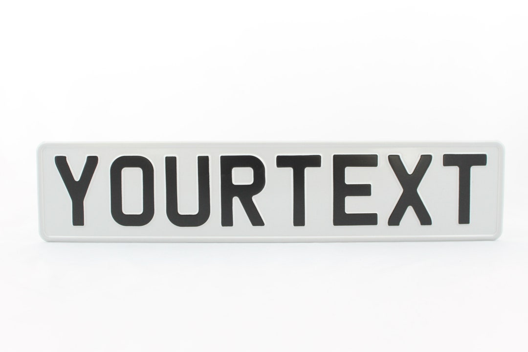 Great Britain GB Euro European License Plate Custom Number - Etsy