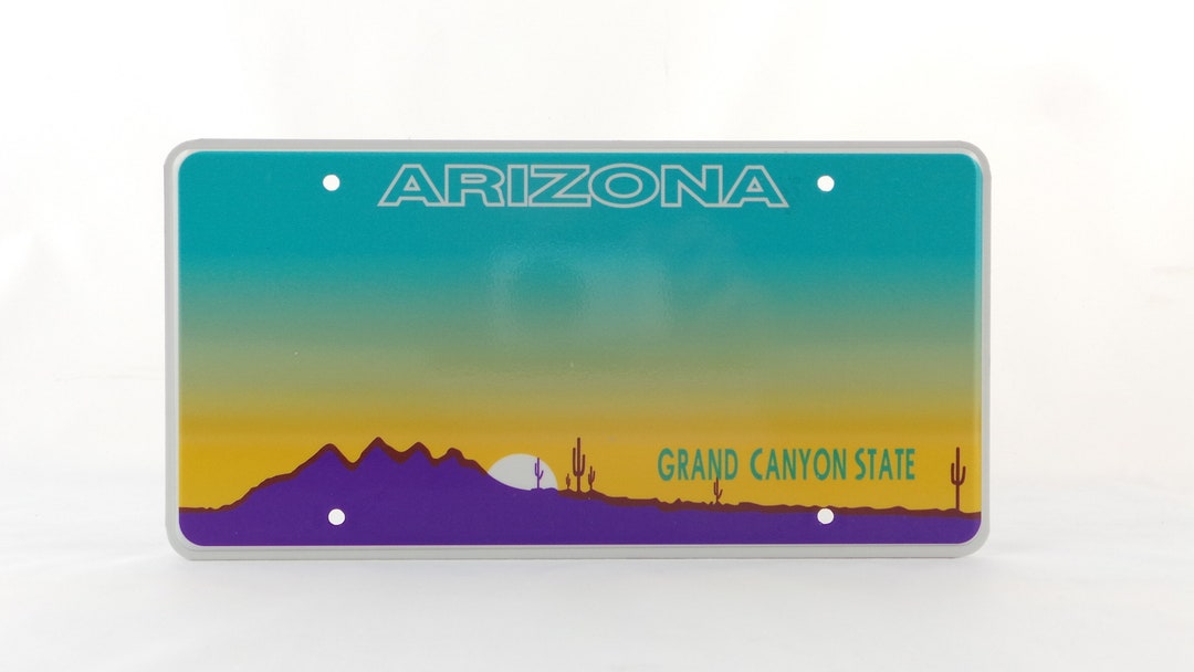 Arizona State US USA Matrícula Matrícula personalizada En relieve Alu ...