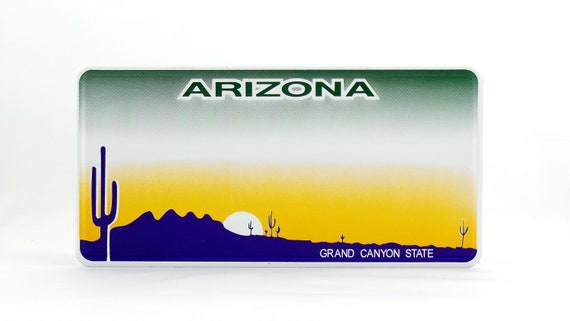 Arizona State US USA License Plate Custom Number Plate - Etsy