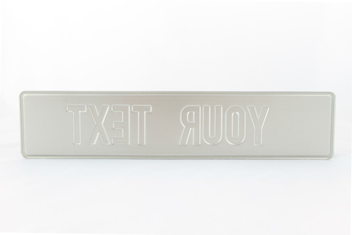 Romania RO Euro European License Plate Custom Number Plate Embossed ...