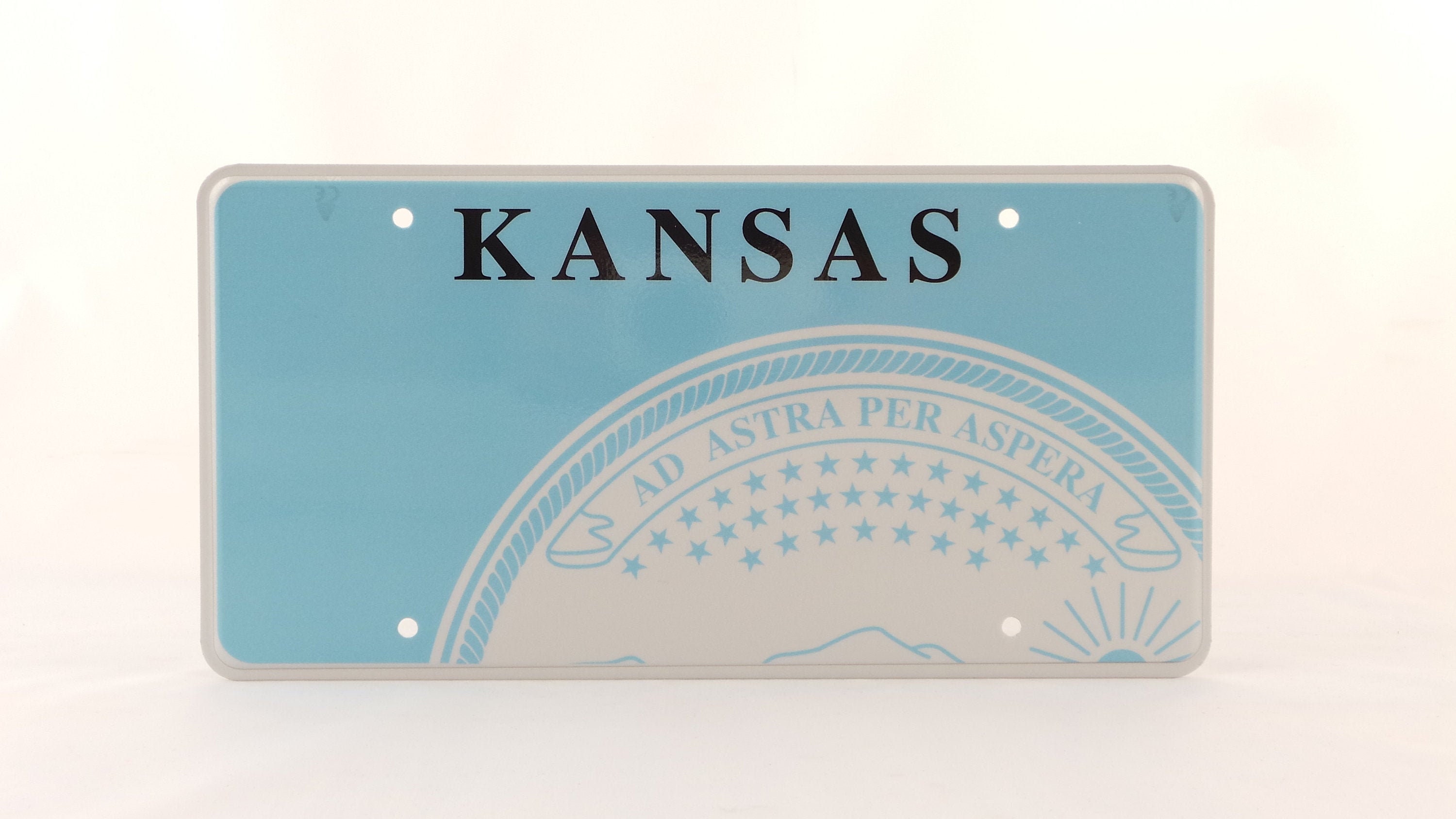 Kansas State US USA License Plate Custom Number Plate Embossed ...
