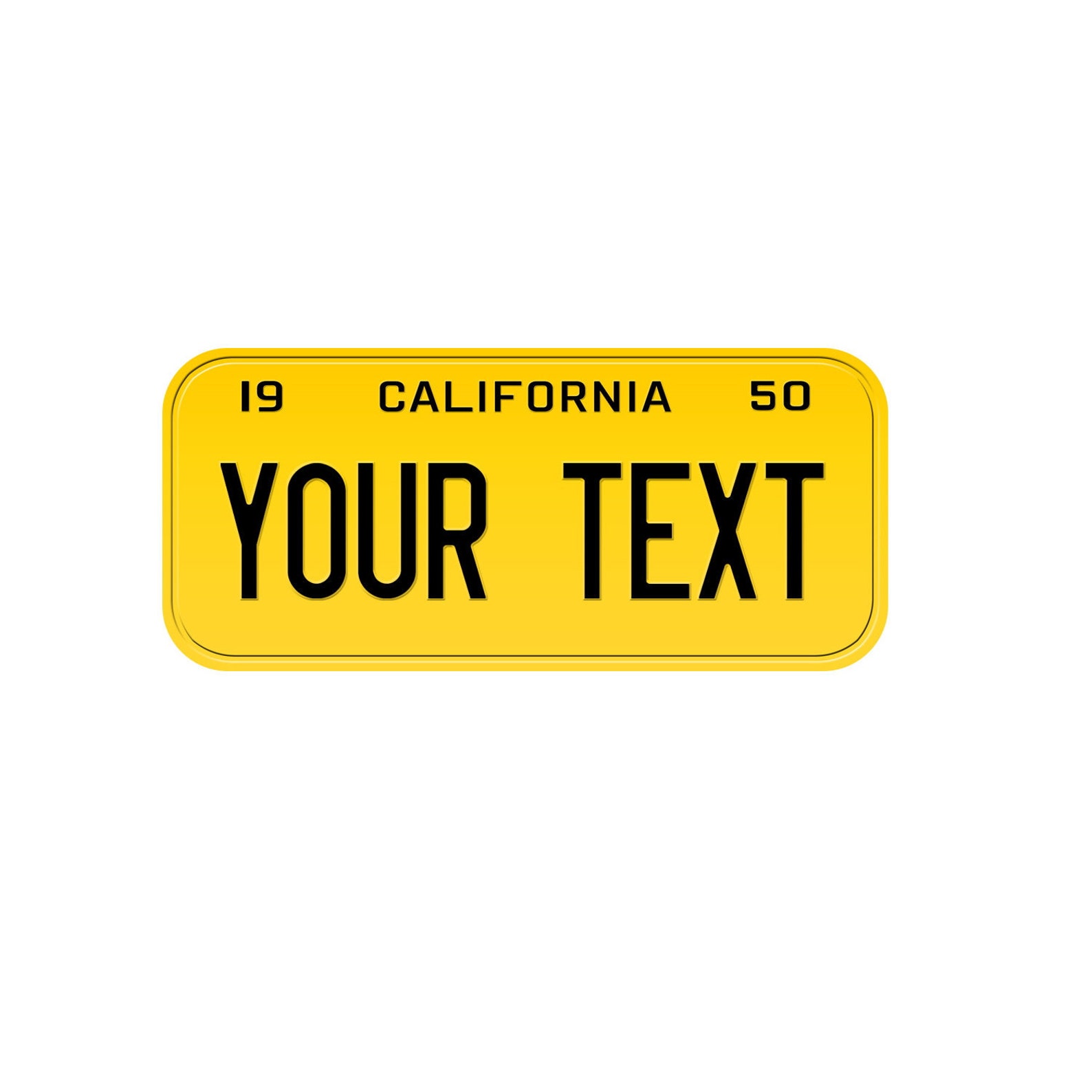 1950 California Old Vintage Retro US USA License Plate Custom | Etsy