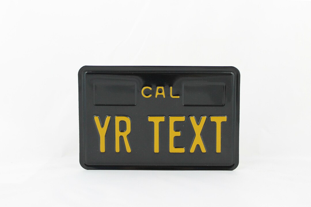 CA California Motor Motorcycle License Plate Custom Number Plate ...