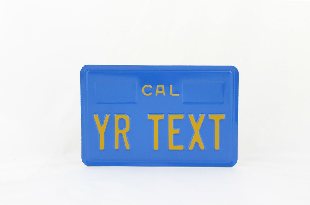 CA California Motor Motorcycle License Plate Custom Number Plate ...