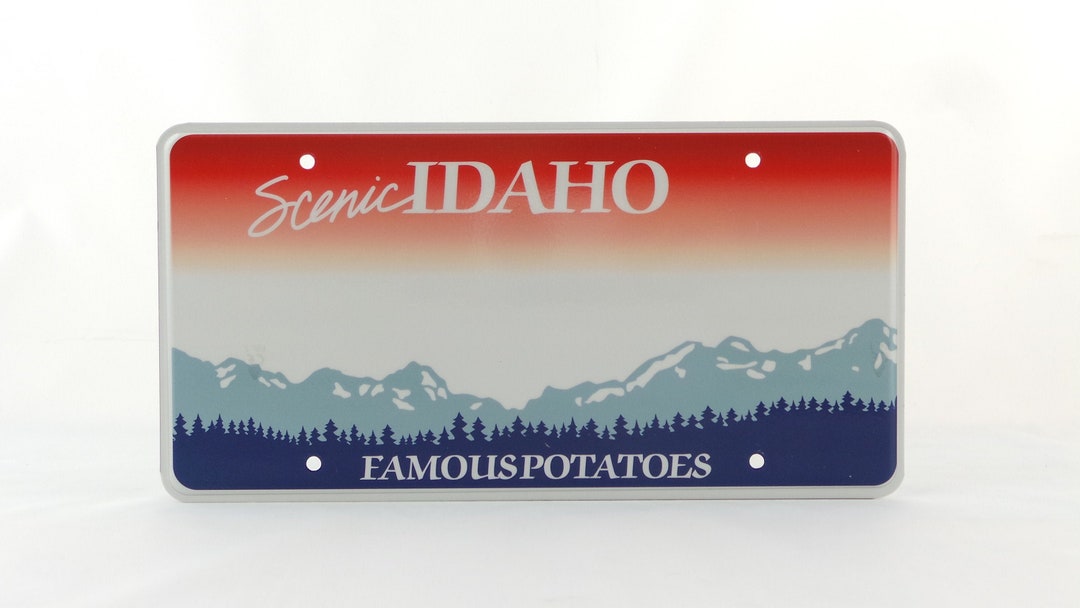 Idaho State US USA License Plate Custom Number Plate Embossed ...