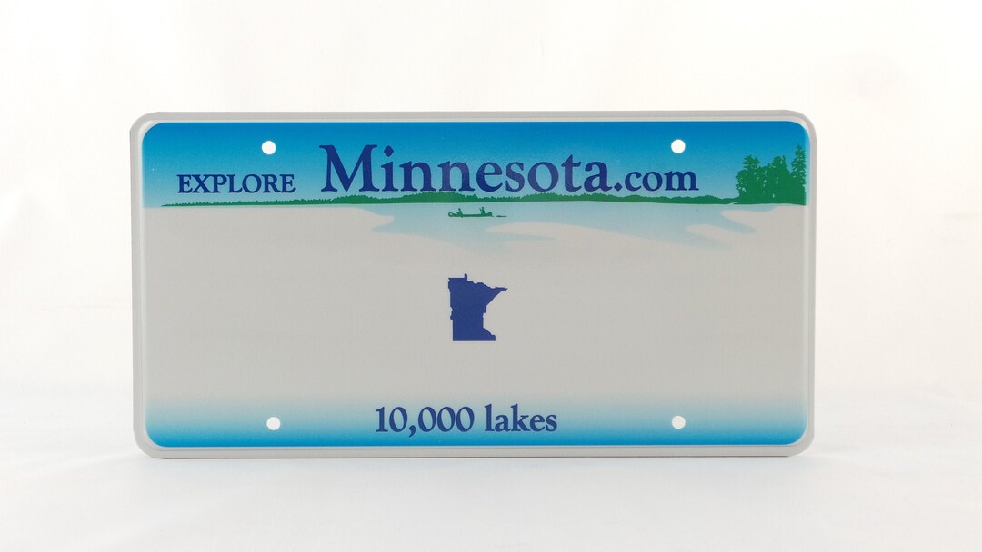 Minnesota State US USA License Plate Custom Number Plate Embossed ...
