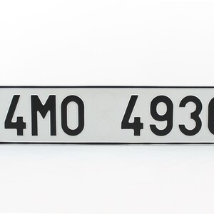 Czech Republic CZ Euro European License Plate Custom Number Plate ...