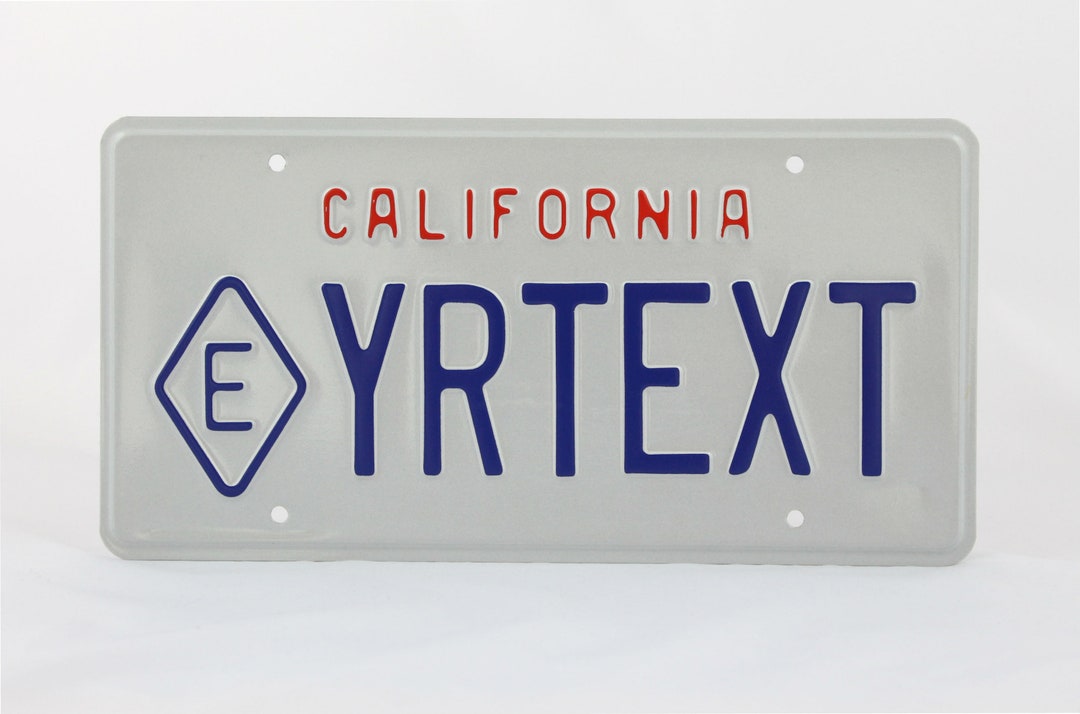 CA California Exempt Diamond US USA License Plate Custom Number Plate ...