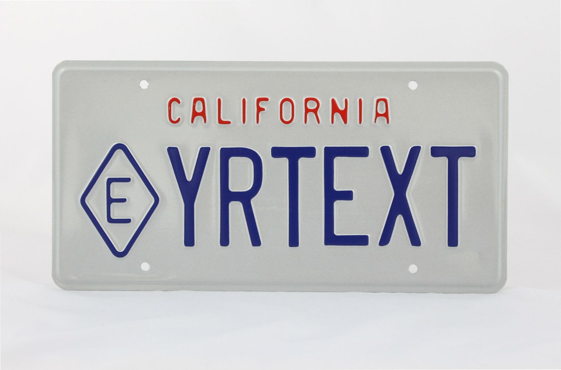 CA California Exempt Diamond US USA License Plate Custom | Etsy