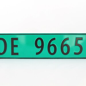 Norway N Euro European License Plate Custom Number Plate Embossed ...