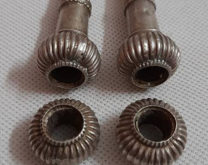 Vintage 2000s Cone Beads Handmade Beads High Grade Old Silver Beads ...