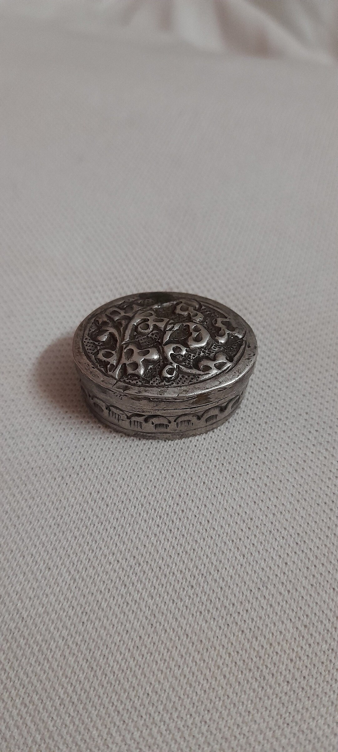 Vintage 1980s Box Real Old Handmade Box High Grade Old Silver Box ...