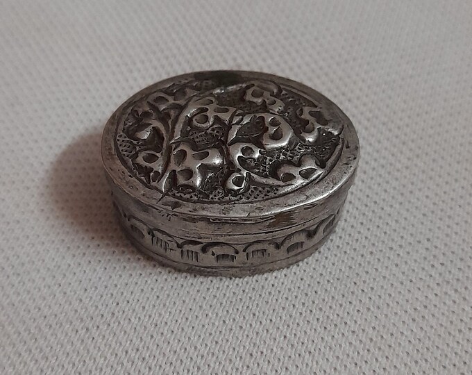 Vintage 1980s Box Real Old Handmade Box High Grade Old Silver Box ...
