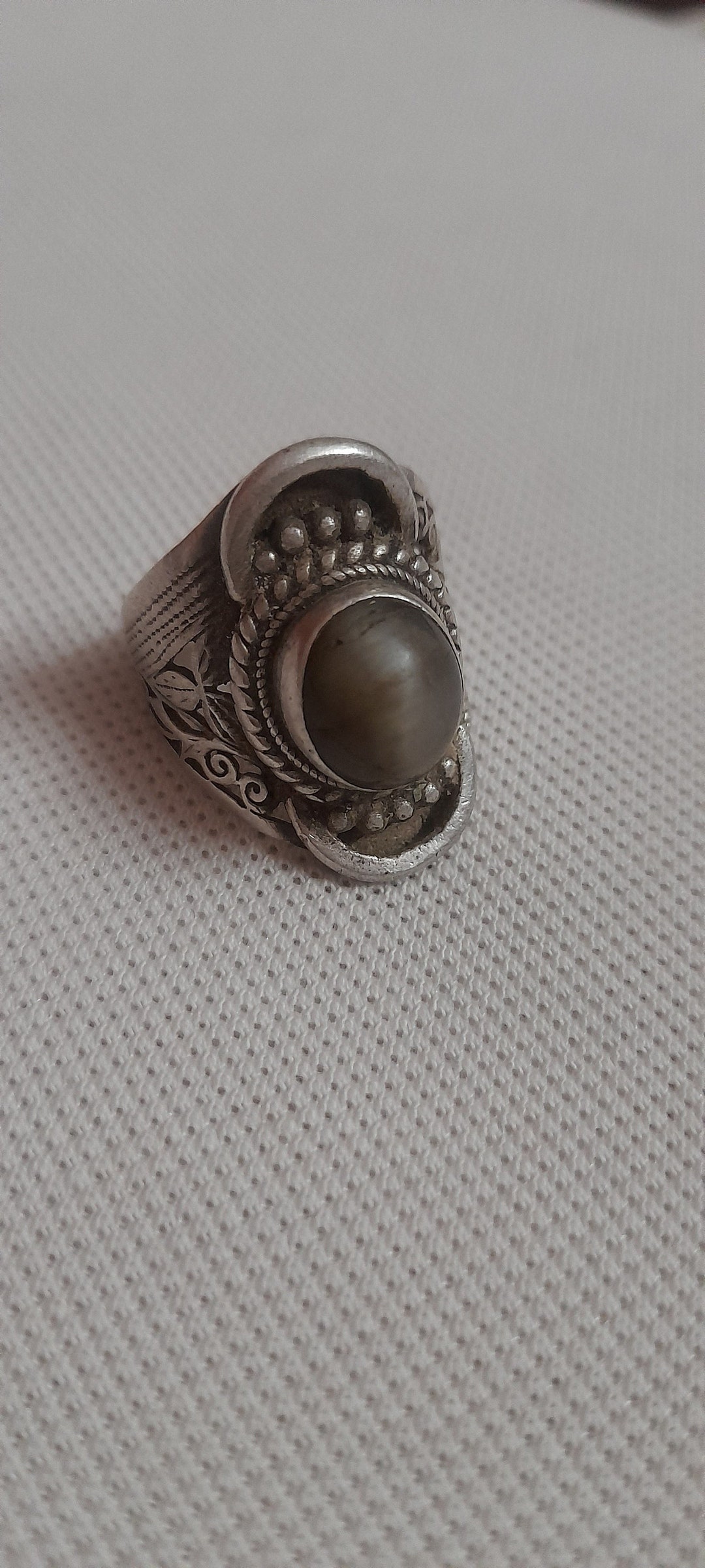 Vintage 2000s Ring Pre-owned Ring Handmade Ring High Grade Old Silver ...