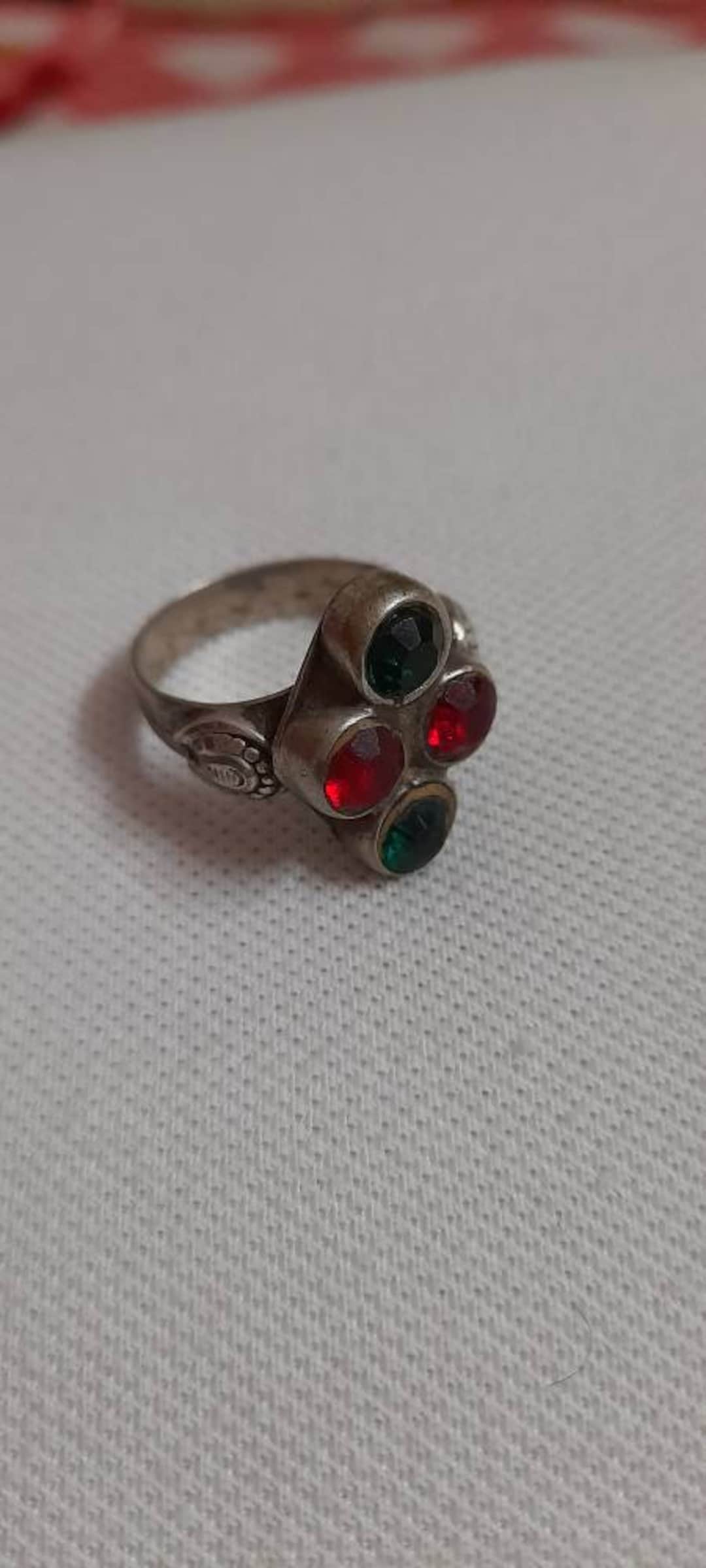 Vintage 1980s Ring Handmade Ring High Grade Old Silver Ring Rajasthan ...