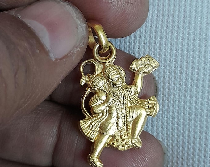 Handmade Pendant 800 Sterling Silver Pendant Rajasthan Pendant Hanuman ...