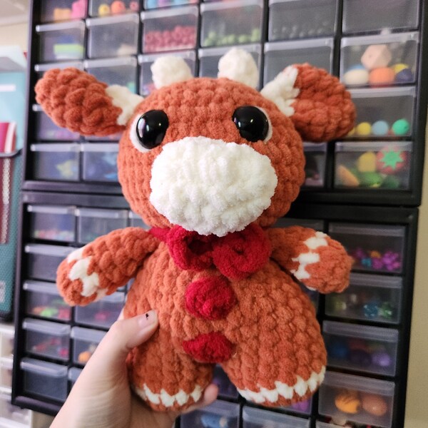 Gingerbread Cow Crochet - Etsy