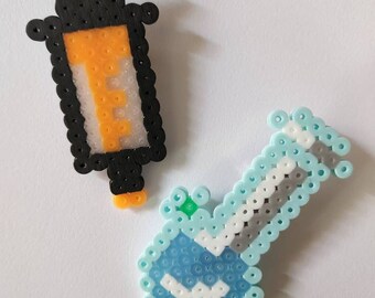 Perler Beads Hair Clips - Etsy