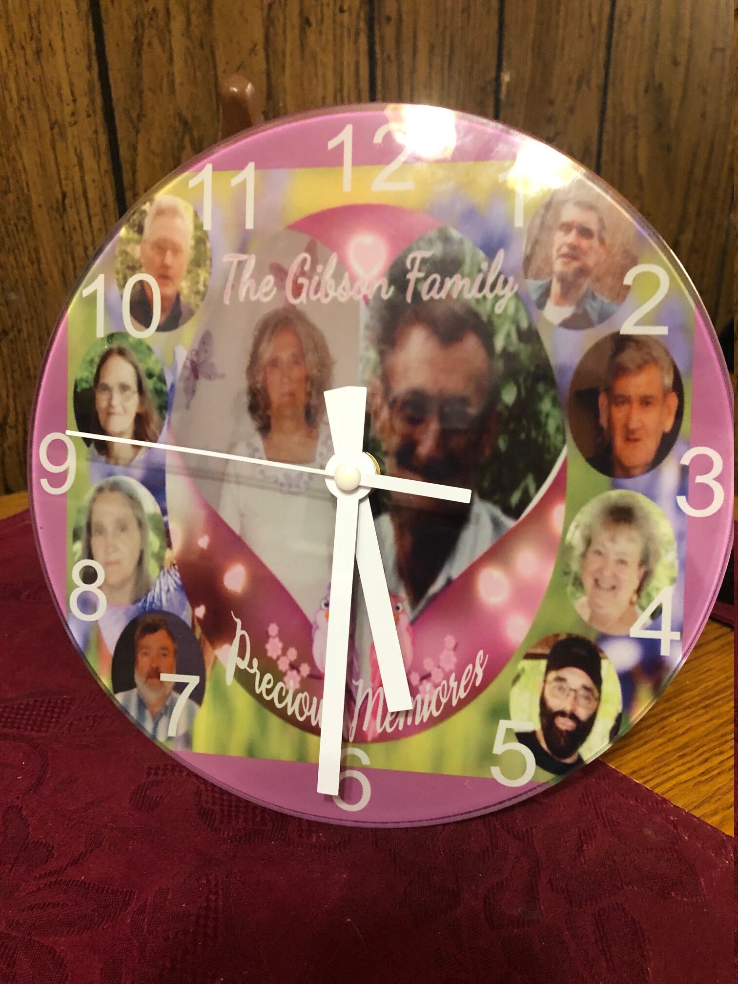 Personalized Photo Wall Clock Photo Wall Clock Picture - Etsy