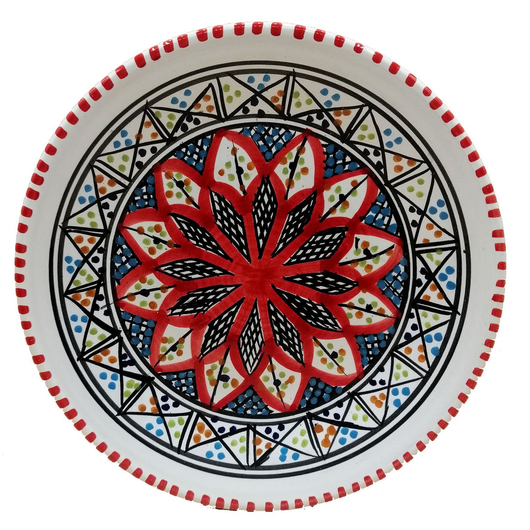 Etnico Arredo Piatto Ceramica Portata Decorativo Marocchino Tunisino ...