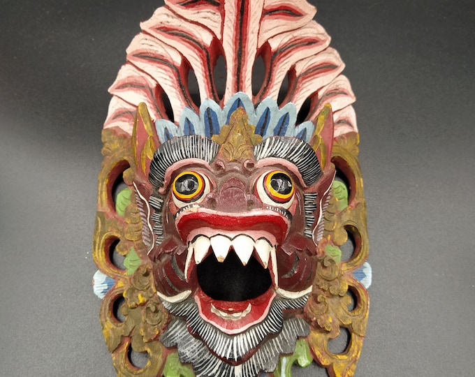 Ethnic Objects Mask Handmade Asian Wood Mask 0904201023 - Etsy